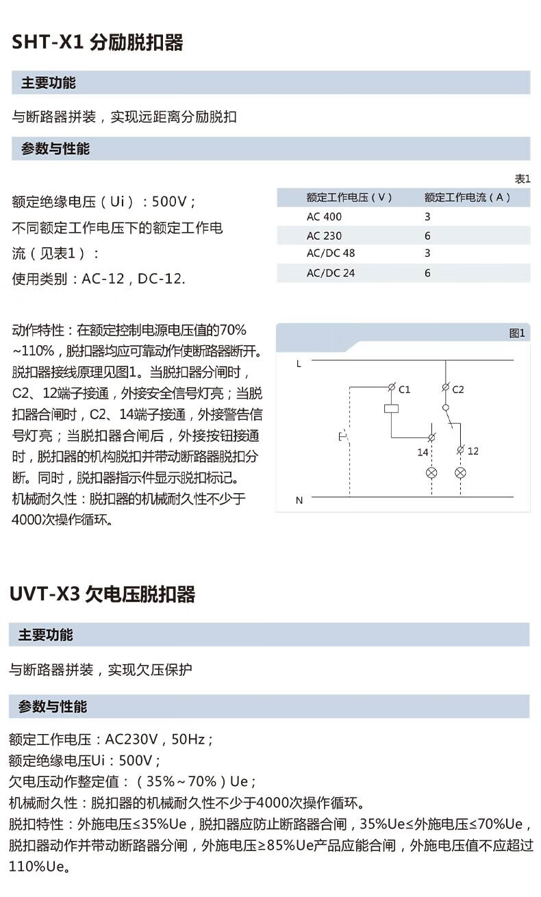 正泰（CHNT） OUVT系列过欠压脱扣器 NXB断路器分励脱扣器SHT-X1辅助触头AX-X1可选 SHT-X1分励脱扣器AC/DC24/48V（环保【图片 价格 品牌 报价】-京东