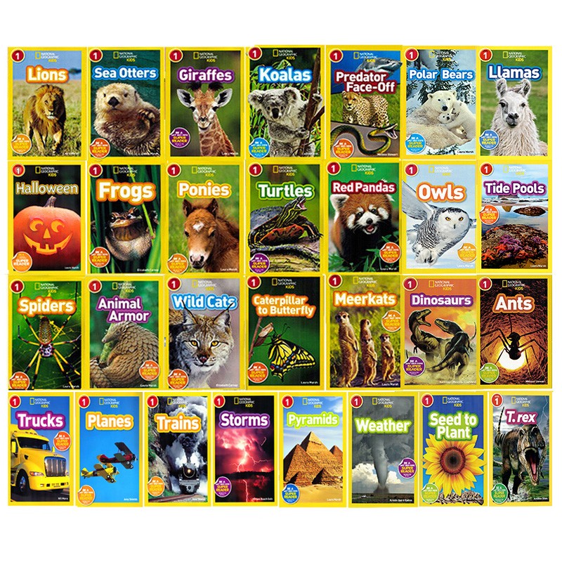 《英文原版美国国家地理系列 一二三阶段分级阅读 National Geographic Kids Pre-reader\/Level1/2/3 ...