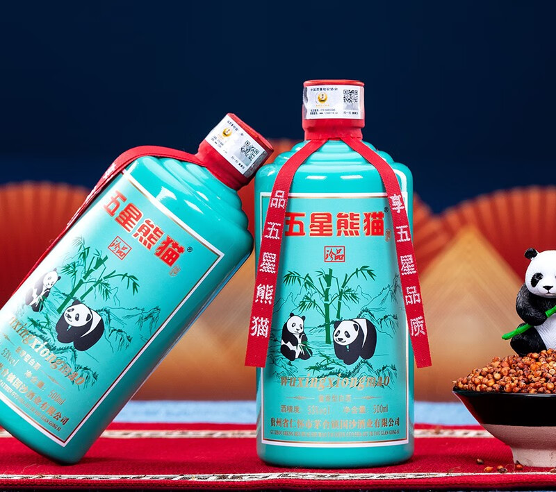 贵州五星熊猫酒 珍品 53度酱香型白酒 礼盒装 粮食酒 高度酒 商务宴请 婚宴 节日礼品酒 贵州酒 五星熊猫酒 500ml*1瓶 礼盒装【图片 价格 品牌 报价】-京东