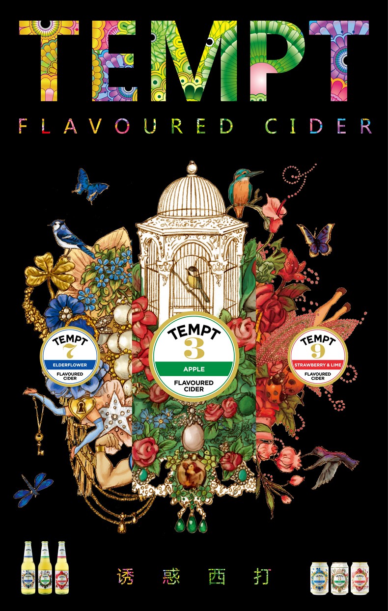 【诱惑（TEMPT）7号】诱惑啤酒 丹麦原装进口诱惑3789号西打酒接骨木味水果味精酿啤酒4口味组合330ml*12瓶【行情 报价 价格 评测】-京东