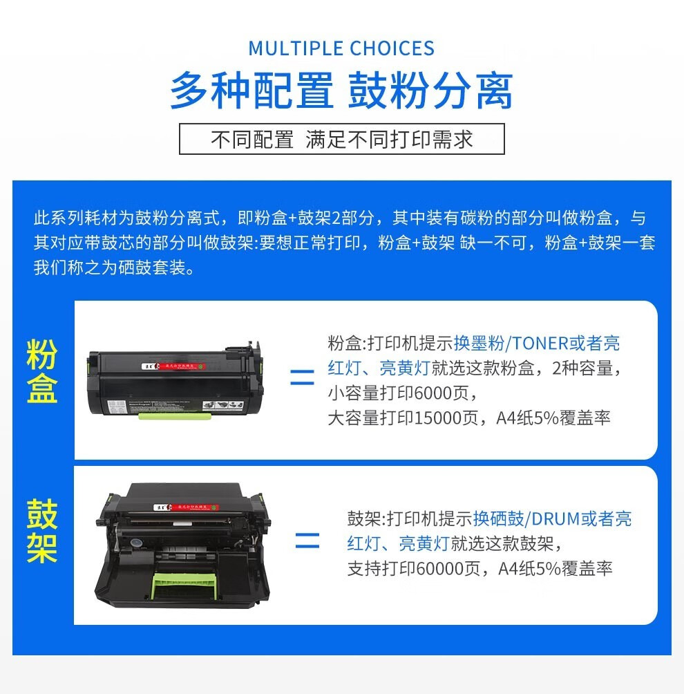 【京呈TL-550】京呈TL-550粉盒适用奔图PantumP5500DN系列激光打印机M7650DN打印机硒鼓 【60000页】DL ...
