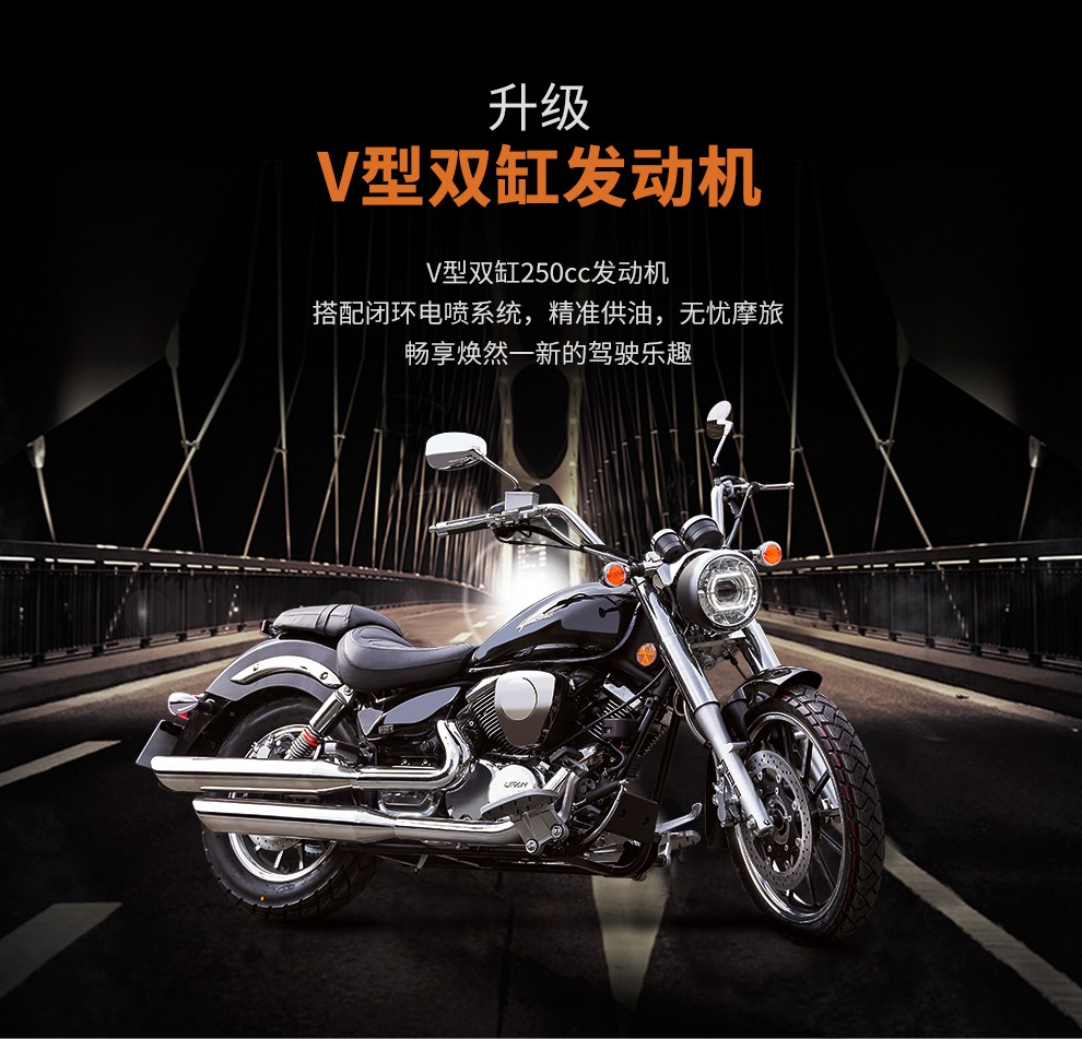 力帆摩托V16 LF250-E国四电喷美式双缸巡航机车太子车摩托车整车 定金 ABS版 星空蓝 售价19600元【图片 价格 品牌 报价】-京东