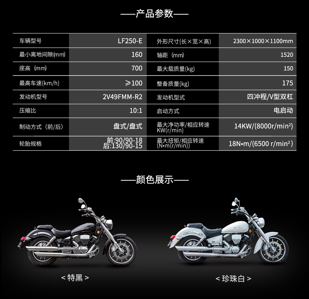 力帆摩托V16 LF250-E国四电喷美式双缸巡航机车太子车摩托车整车 定金 ABS版 星空蓝 售价19600元【图片 价格 品牌 报价】-京东