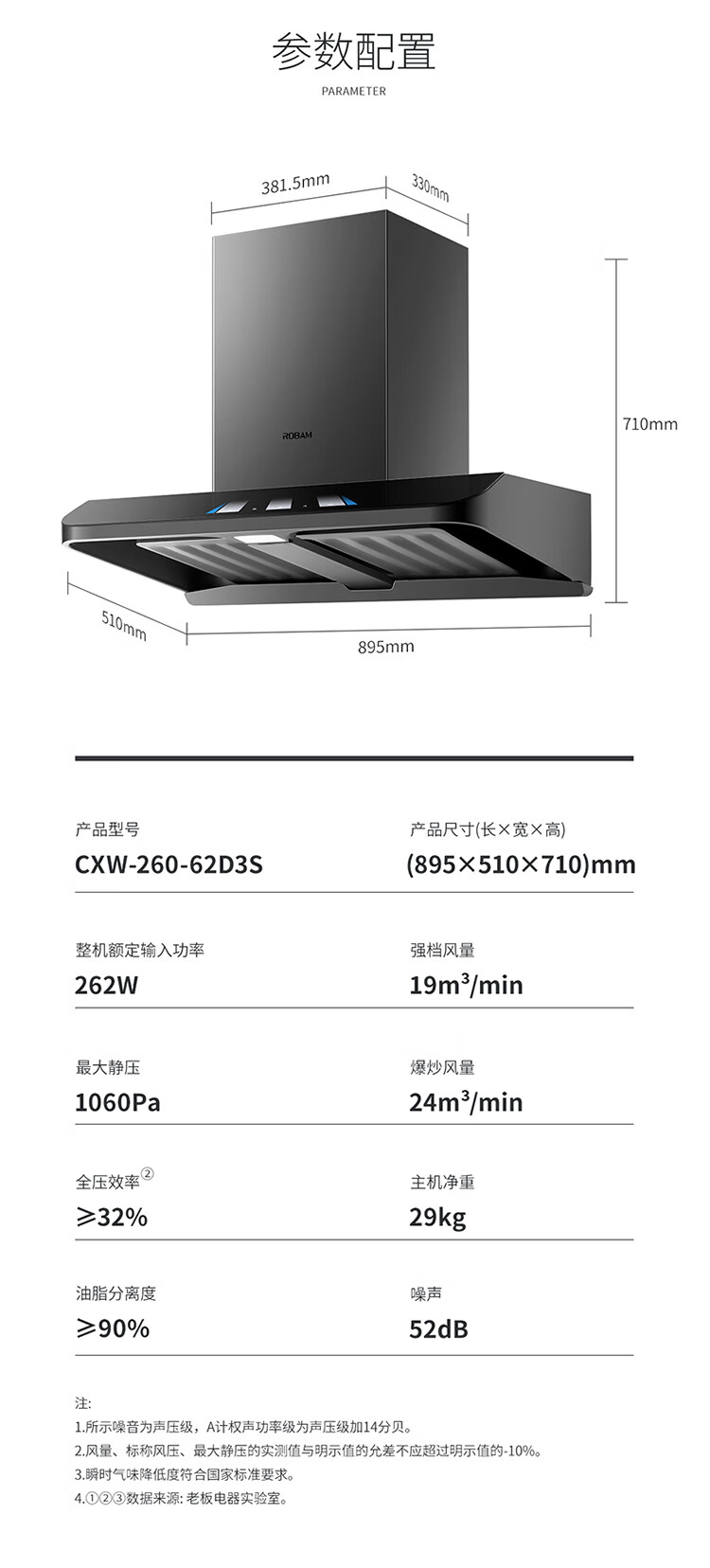 【老板CXW-260-62D3S】老板（Robam）抽油烟机钢琴家D3S变频欧式顶吸双腔立体控烟24大风量1060Pa超高静压吸油烟机62D3S抽烟机【行情 报价 价格 评测】-京东
