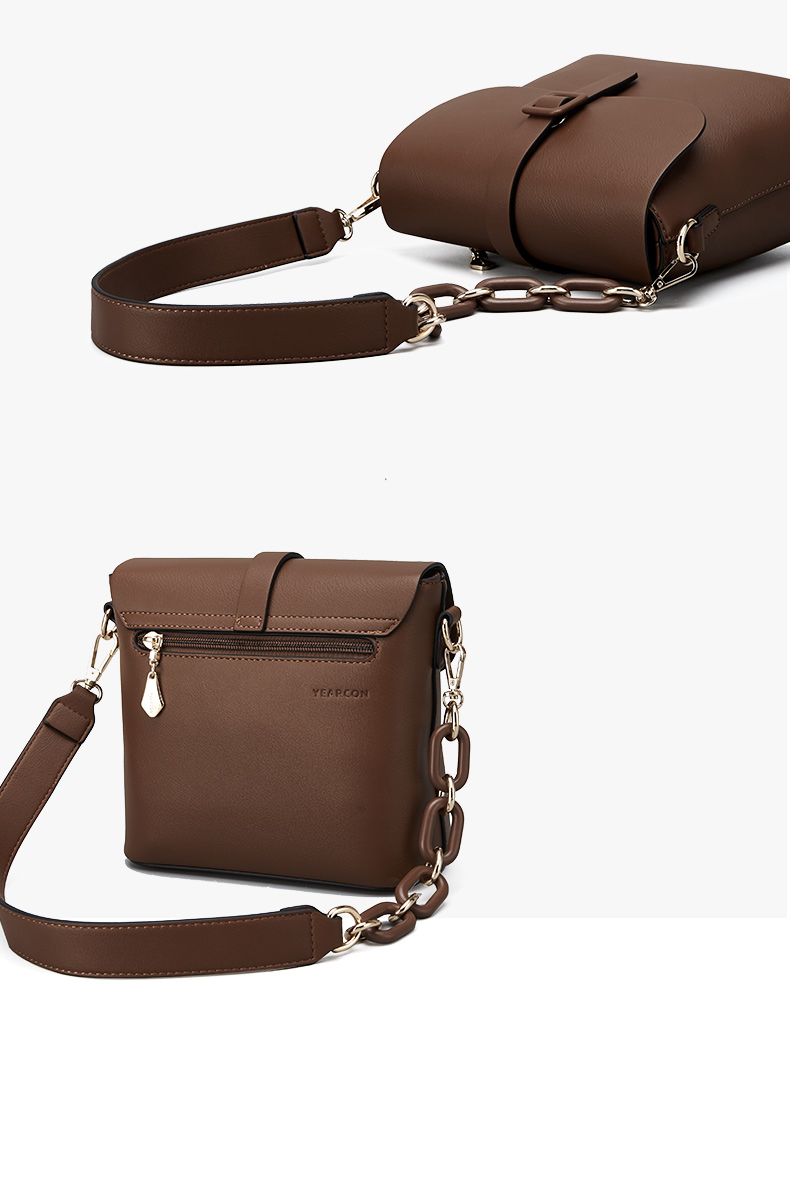 意尔康（yearcon）时尚腋下包斜挎包女亚克力手提包百搭水桶包单肩包13W24212-934绿色-融创集采商城