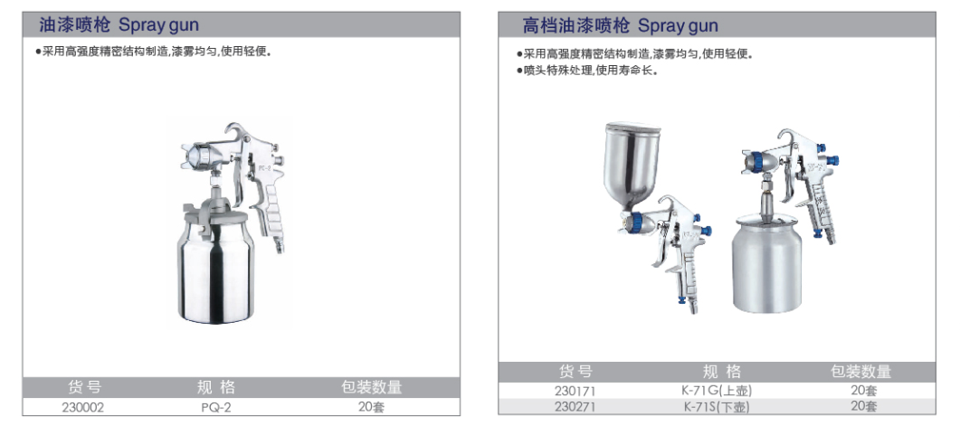 【英迈230001，230002，230003，230175，230275，230171，230271，230177，230277】油漆喷枪 ...
