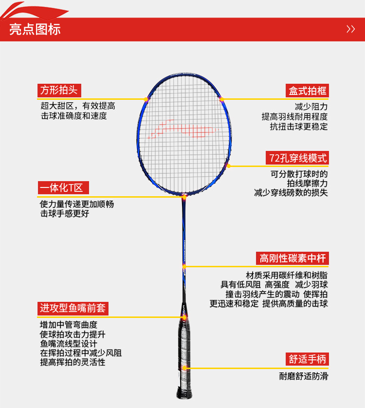 【李宁A618】李宁LI-NING羽毛球拍双拍28磅2支全碳素3U进攻对拍专业羽拍送6球穿线【行情 报价 价格 评测】-京东